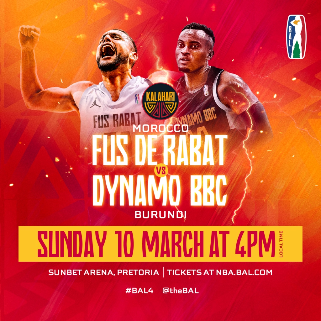 Dynamo Basketball Club vs FUS de Rabat - The BAL