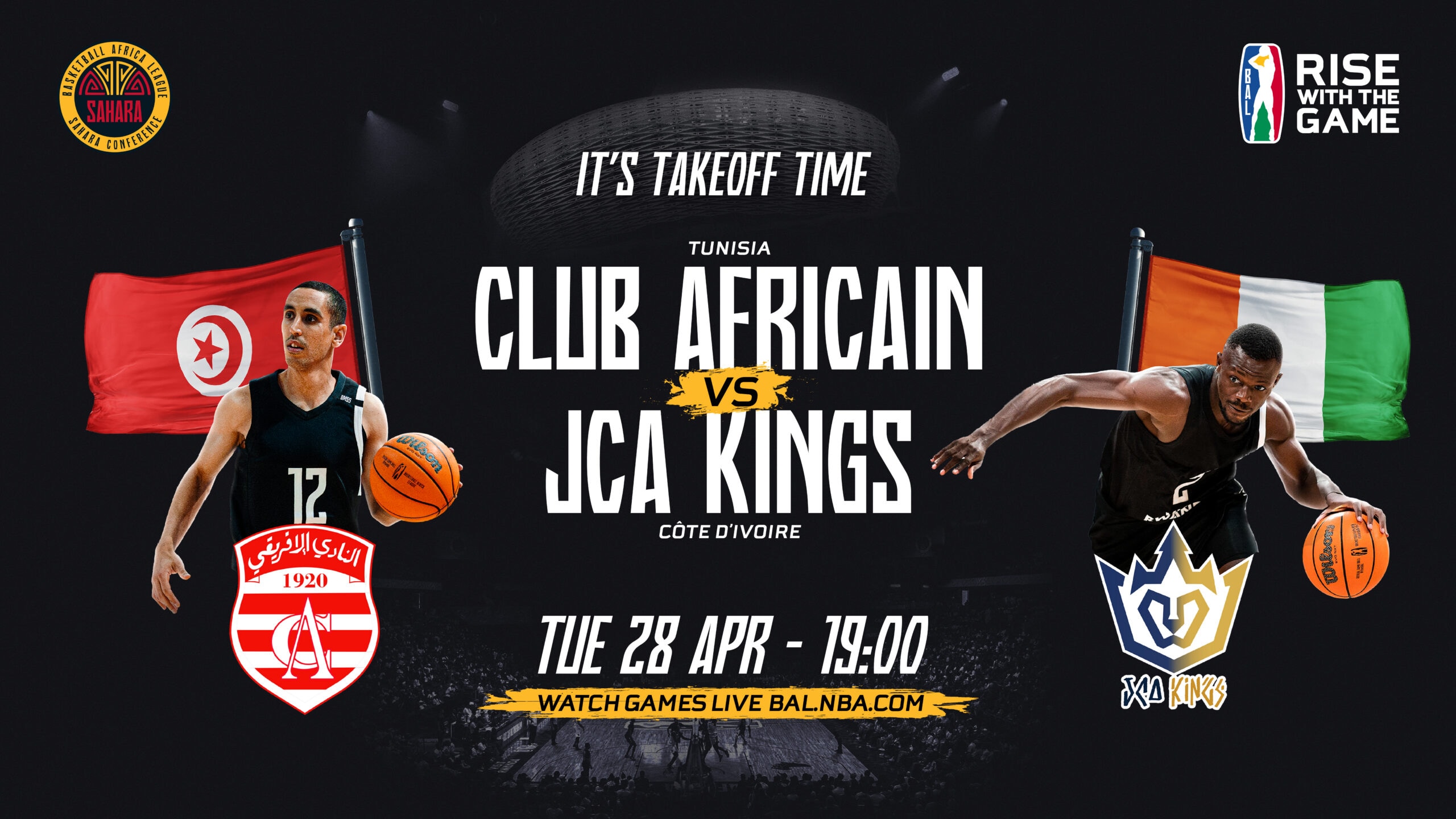 JCA Kings vs Club Afri… - Basketball Africa League - The BAL