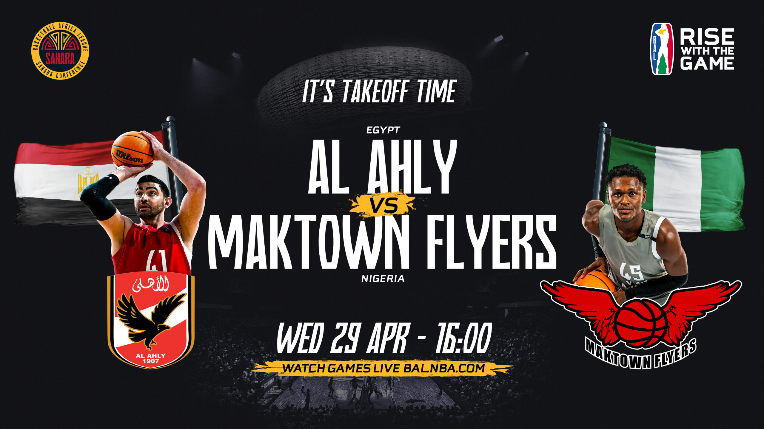 Maktown Flyers vs Al A… - Basketball Africa League - The BAL